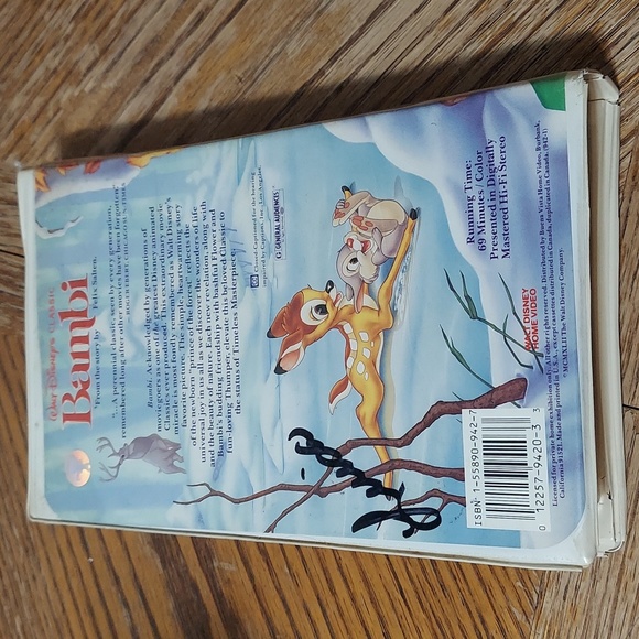 Disney | Media | Walt Disneys Classic Bambi Vhs | Poshmark